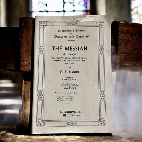 Handel The Messiah Sheet Music Vocal Score Soft Cover Book SATB G ...