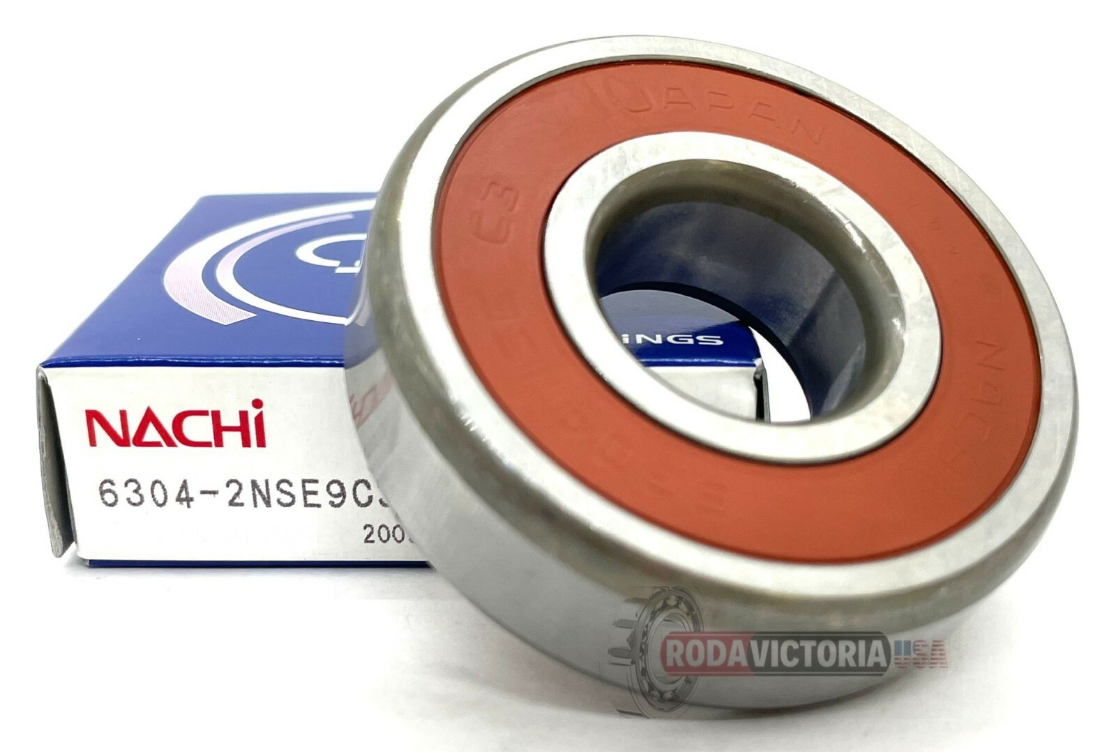 NACHI 6304 2NSE9 Deep Groove Ball Bearing, Rubber Sealed 20x52x15 mm ...