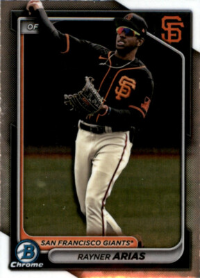 2024 Bowman Chrome Prospects Rayner Arias #BCP-127 San Francisco Giants ...