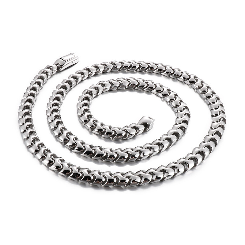Silver Dragon Bone Chain Link Necklace For Mens High Quality Casting ...