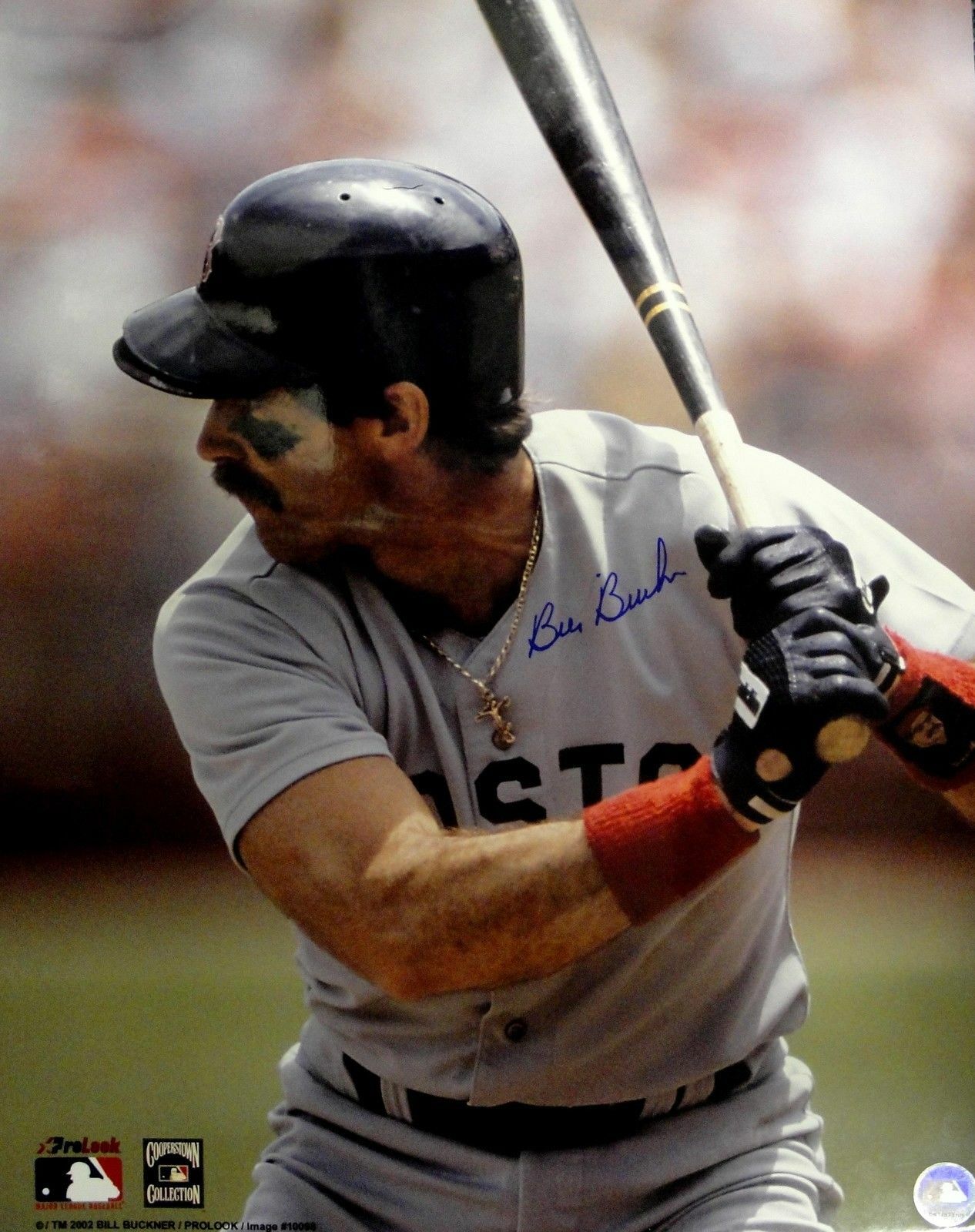 Bill Buckner Autographed Signed Hand 16x20 Photo Boston Red Sox At Bat