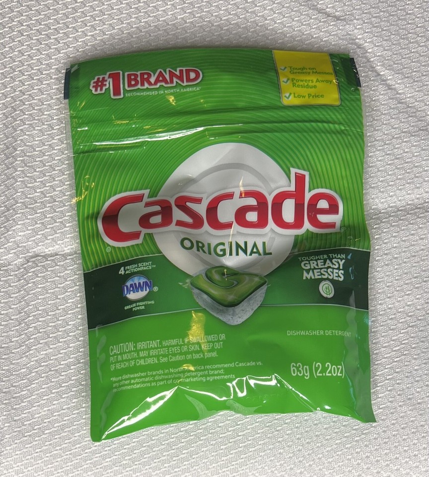 4 Count Cascade Original Fresh Scent Action Pacs, 4 Packs In Each Bag ...