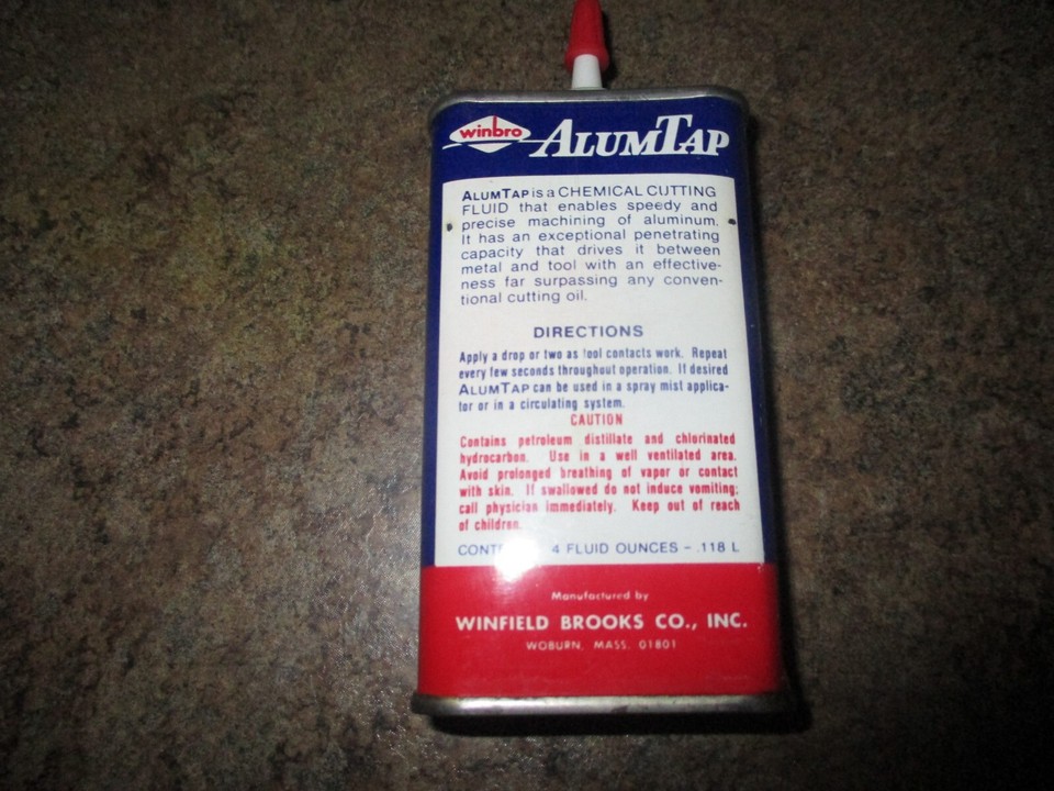 Vintage Winbro Alumtap Cutting Fluid Can 4oz Full -REDUCED | eBay