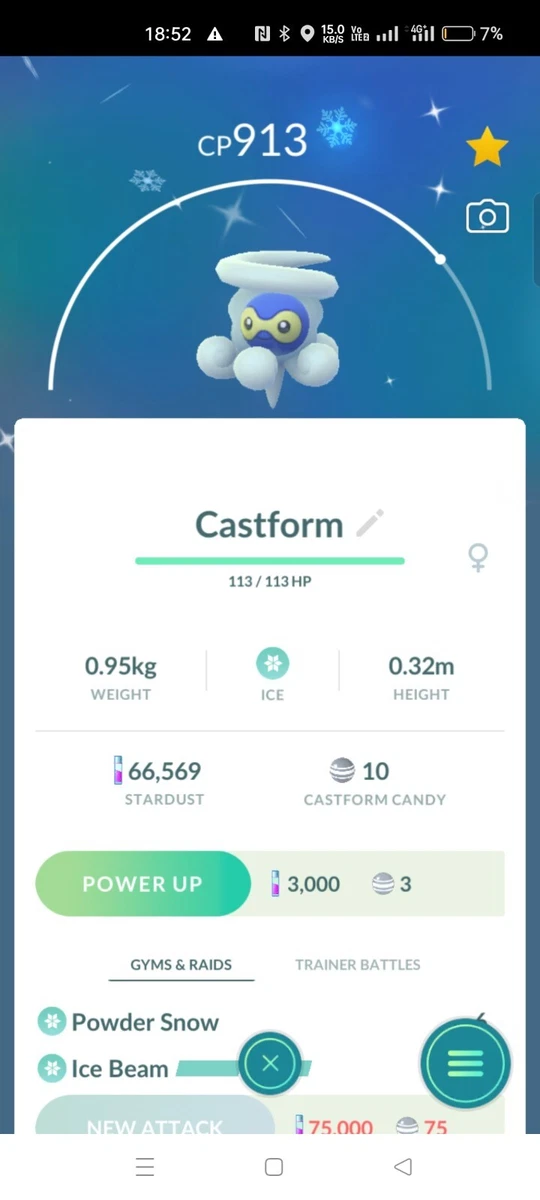 Shiny Castform Forms