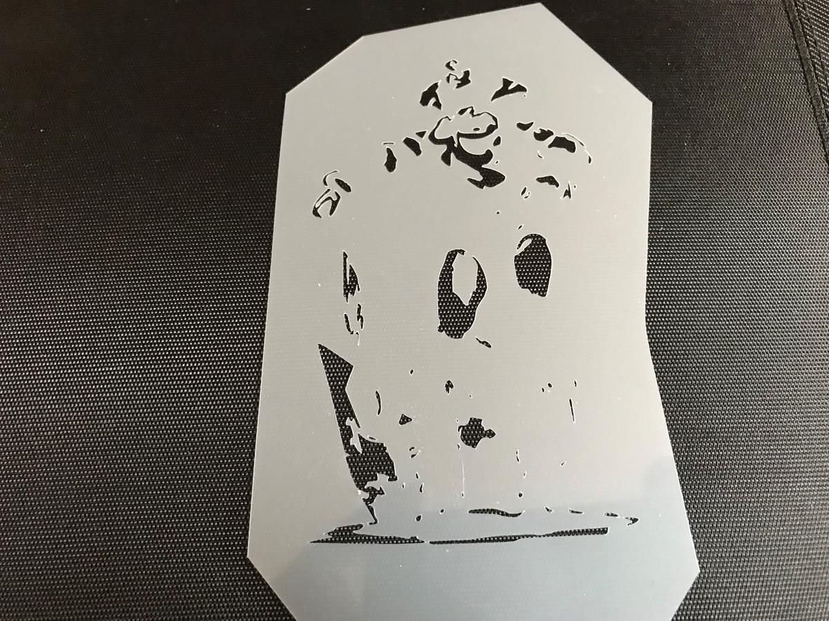 3d Warrior Stencil Design