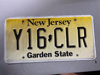 Vintage New Jersey License Plate Garden State | eBay