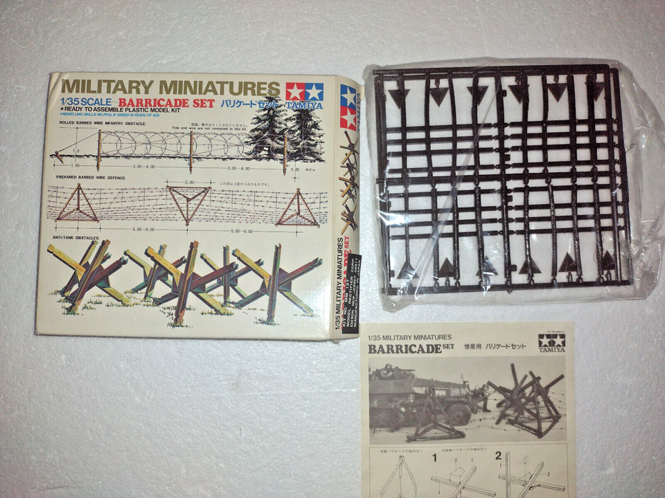 Tamiya 1/35 Barricade Set Hedgehog Anti Tank Obstacles Diorama ...