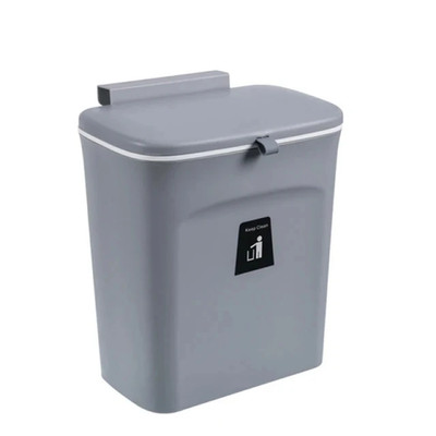 7/10L Wall Mounted Trash Can Household Galley Waste Bin Hanging ...
