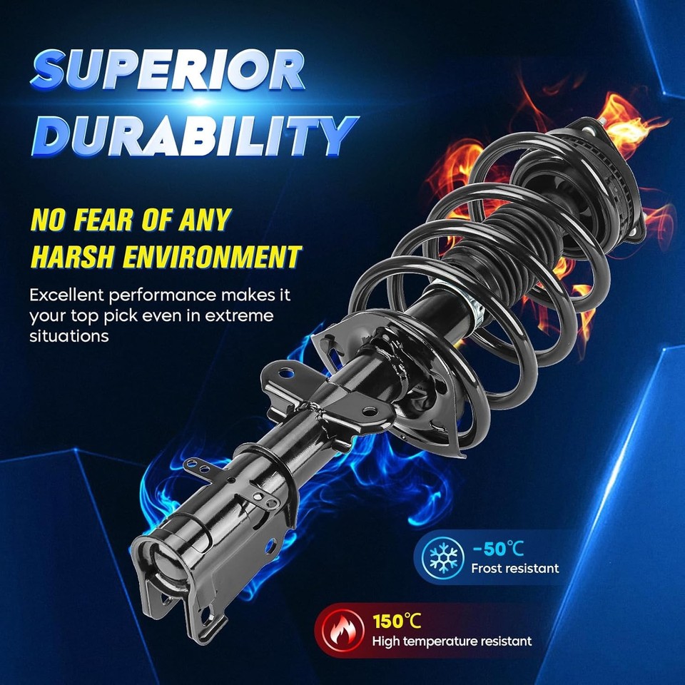 Pair Front Complete Shock Struts For Dodge Grand Caravan Chrysler 2008 ...