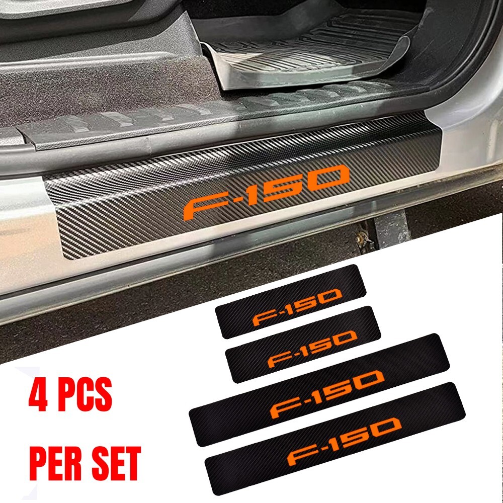 For Ford F150 Car Door Plate Sill Scuff Anti Scratch Decal Sticker ...