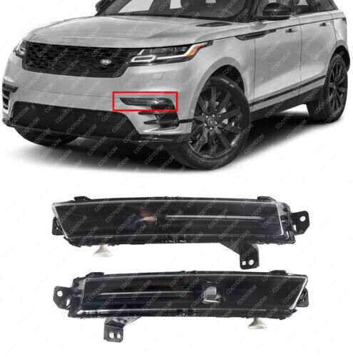 Pair Left Right Front Bumper Black Fog Lamp Fit For Range Rover Velar ...