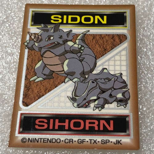 Pokemon 1998 Vintage Meiji Promo Sticker - Rhyhorn Rhydon - #2585 | eBay