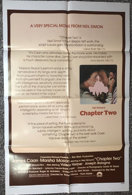 1979 Chapter Two 1-Sheet Movie Poster James Caan, Marsha Mason, Joseph ...