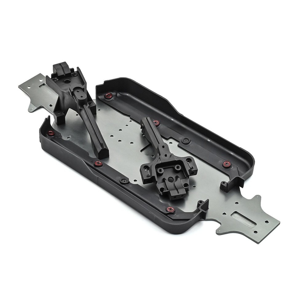 Team Corally Syncro Chassis Black Aluminium 3mm Side Guards & Braces C ...