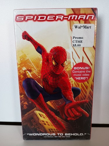 Spider-Man VHS New Sealed With Wear 2002 W/ Watermark Marvel Columbia ...