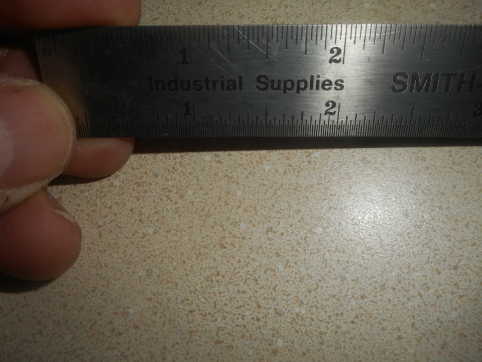 6" Rigid Steel Pocket Ruler 32nd 64th mm / 1/2 mm SMITH COURTNEY ...