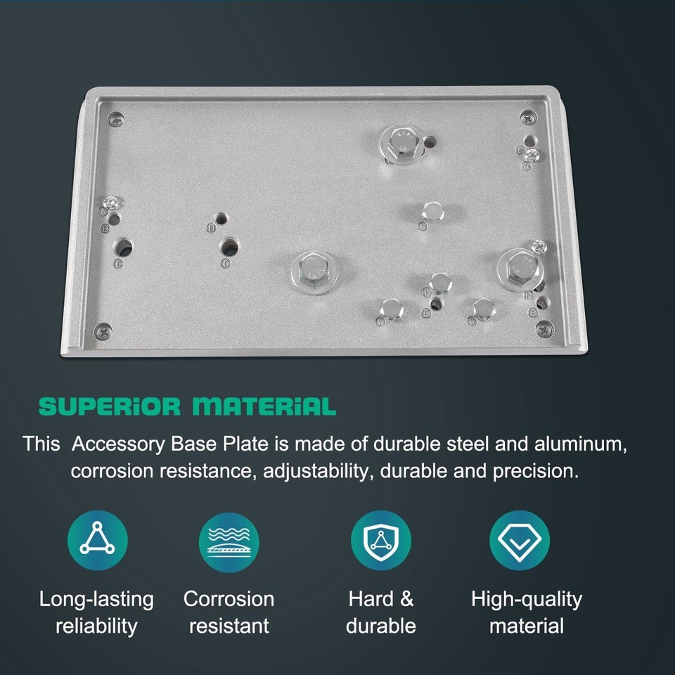 For RCBS Cast Aluminum 9282 Accessory Base Plate 3 Grey Shell Holder ...