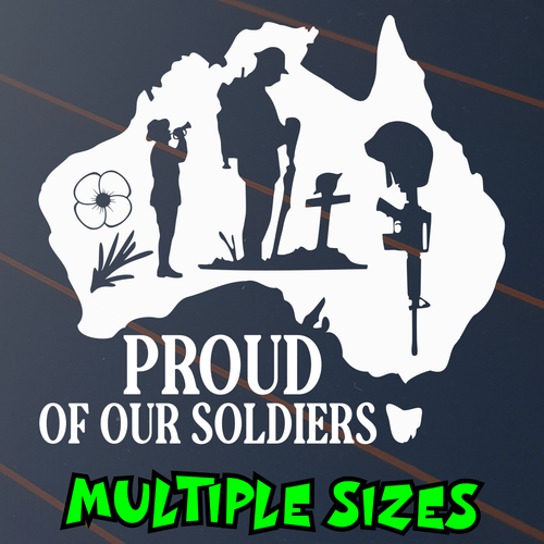 Anzac Day Sticker Car Decal Lest We Forget Remembrance Australian Army ...