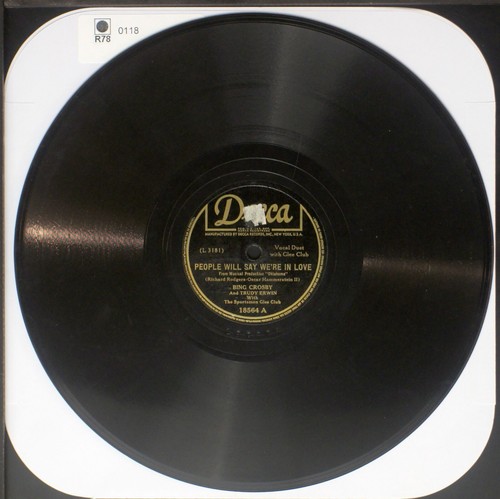Bing Crosby - People Will Say We're In - Vintage 10" shellac 78 rpm ...