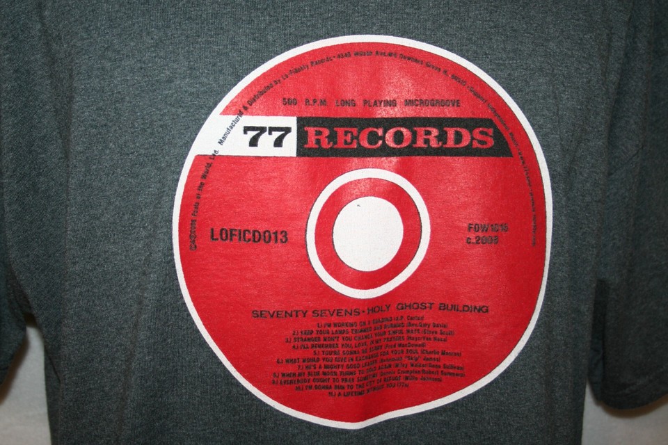 THE SEVENTY SEVENS 77s Holy Ghost Building 2008 T-SHIRT XL Michael Roe ...