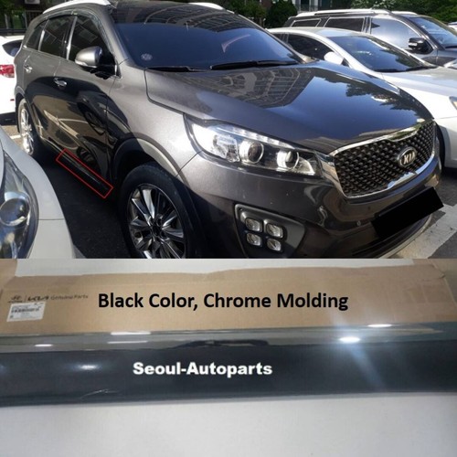DHL 87722C5200 FRONT Door BLACK CHROME Molding PASSENGER SIDE Kia ...