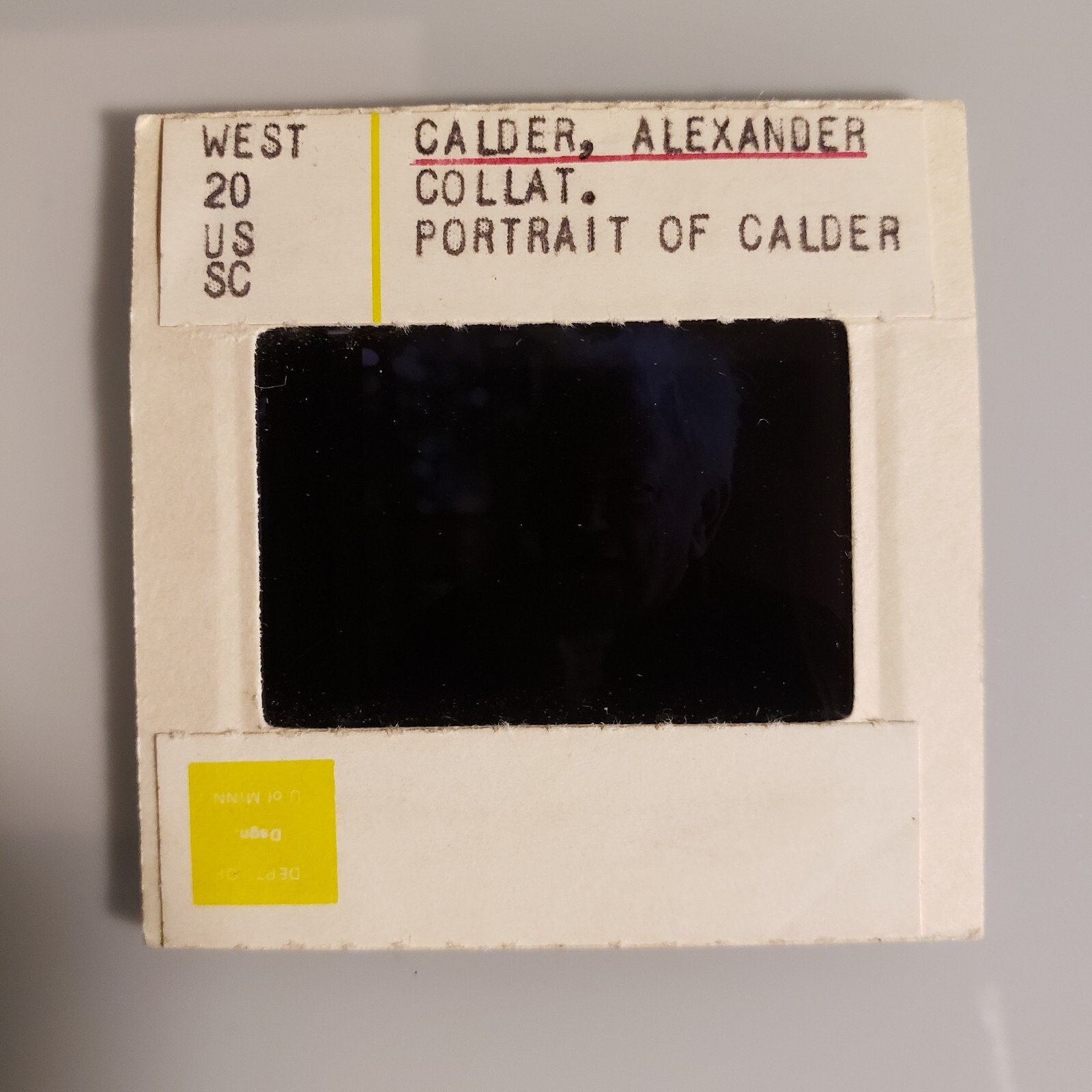Alexander Calder Portrait of the Artist 35mm Slide | eBay