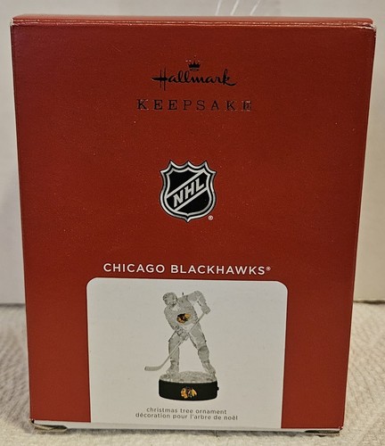 Chicago Blackhawks Gregor Benedetti Signed Hallmark ornament lights up ...