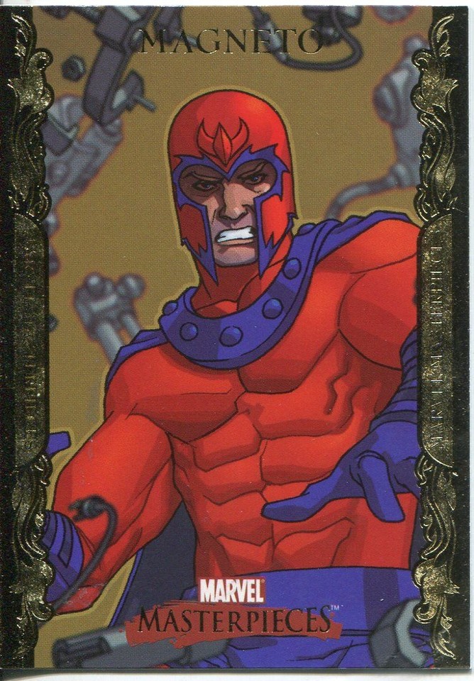 Marvel Masterpieces 2007 UD Gold Border Parallel Base Card #54 Magneto ...