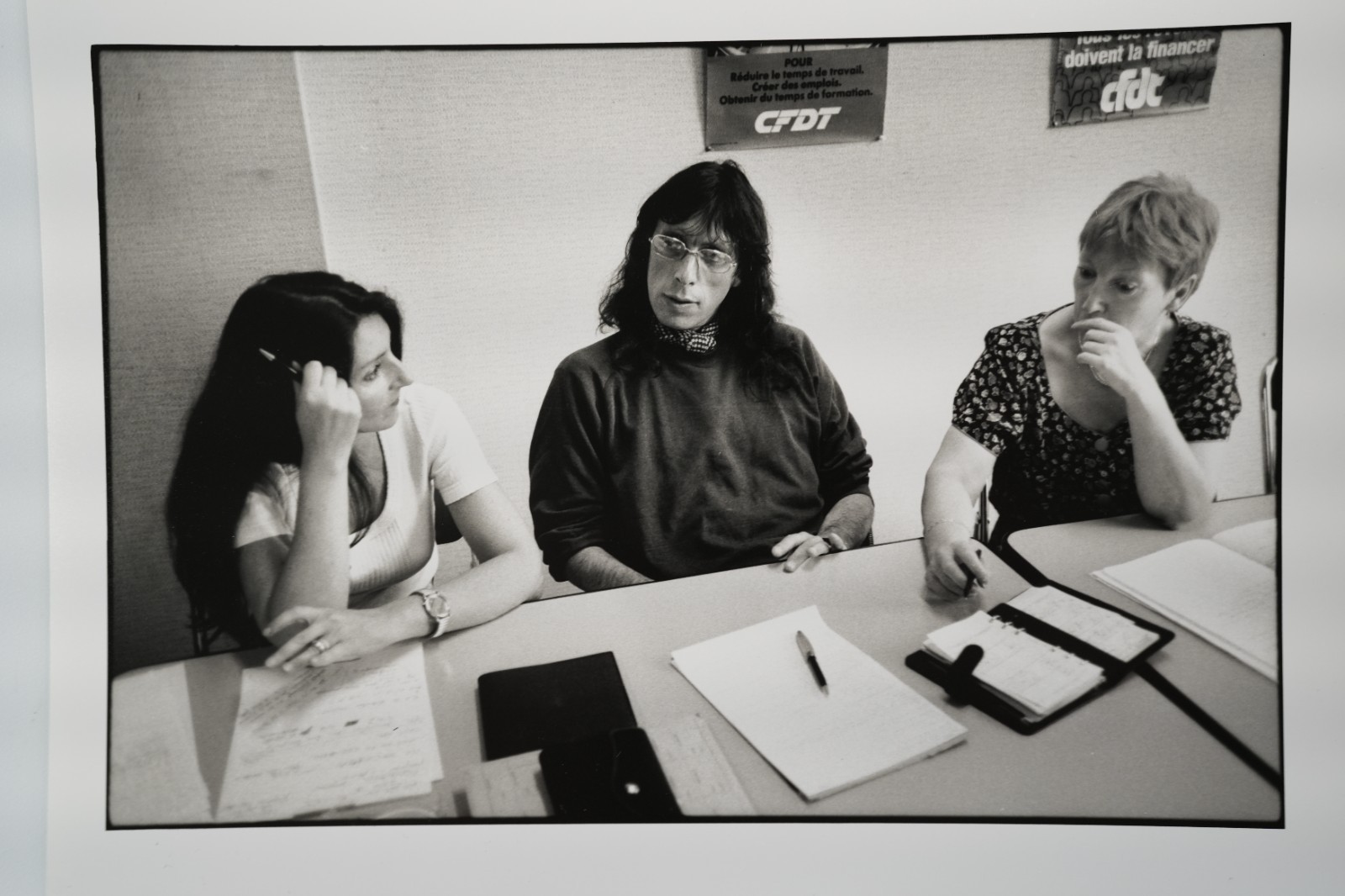 PHOTO Argentic France syndicate worker CFDT 7 1/8X9 3/8in 1990 Olivier ...