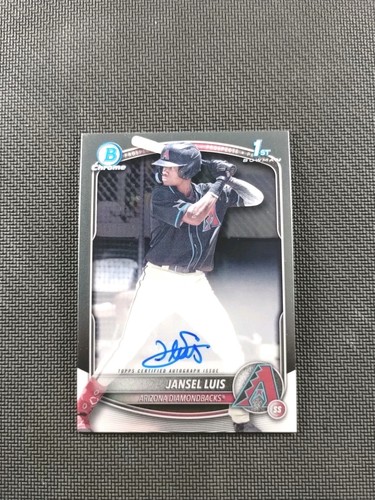 Jansel Luis 2025 Bowman 1st Bowman Autograph Auto #CPA-JLU Diamondbacks ...