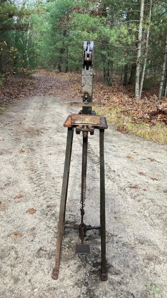 Antique Cast Iron Leather Rivet Press Punch Tool Riveter w Stand Foot ...