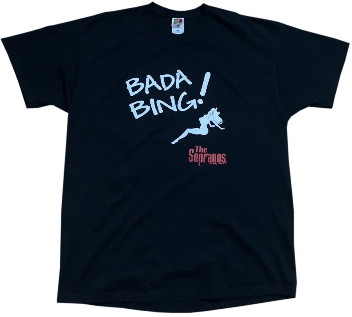 Vintage The Sopranos Bada Bing Black T Shirt (Size XX… - Gem