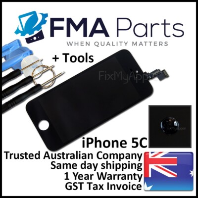 iPhone 5C OEM Black Front Glass Touch Screen Digitizer LCD Assembly ...