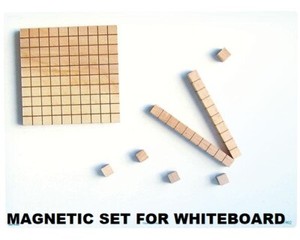 Magnetic Wooden MAB Base Ten Blocks Student Maths Teacher Resource ...