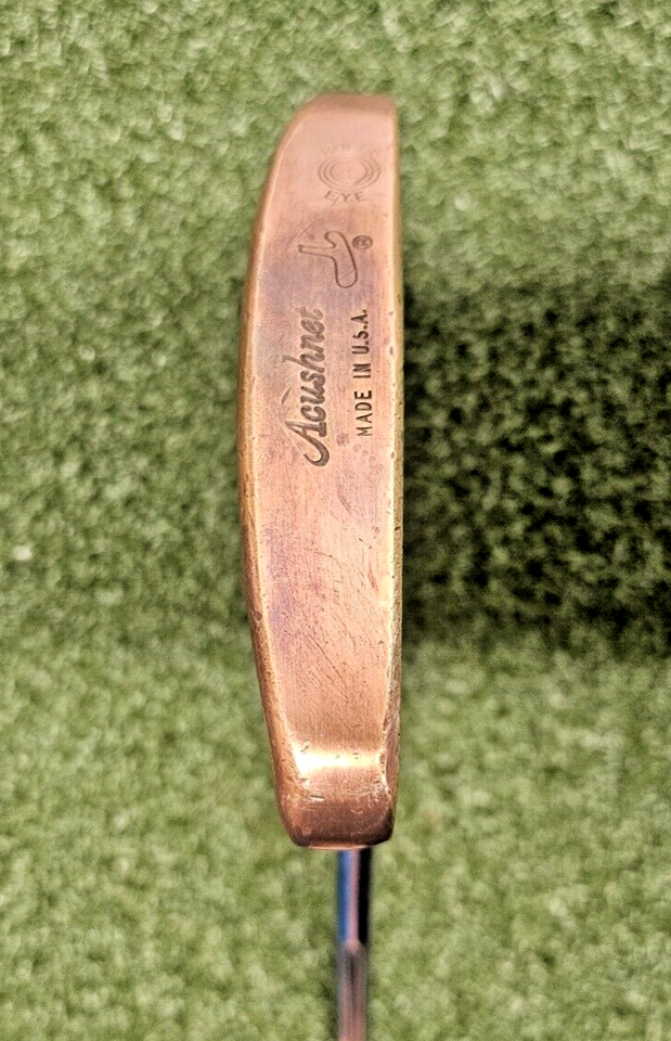 Acushnet BullsEye Blade Putter / RH / Fluted Steel ~34.5" / Good Grip ...