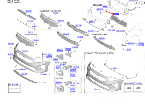 KIA CEED MK3 CD Front Active Air Flap/Duct Assy 86950J7000 NEU ORIGINAL ...
