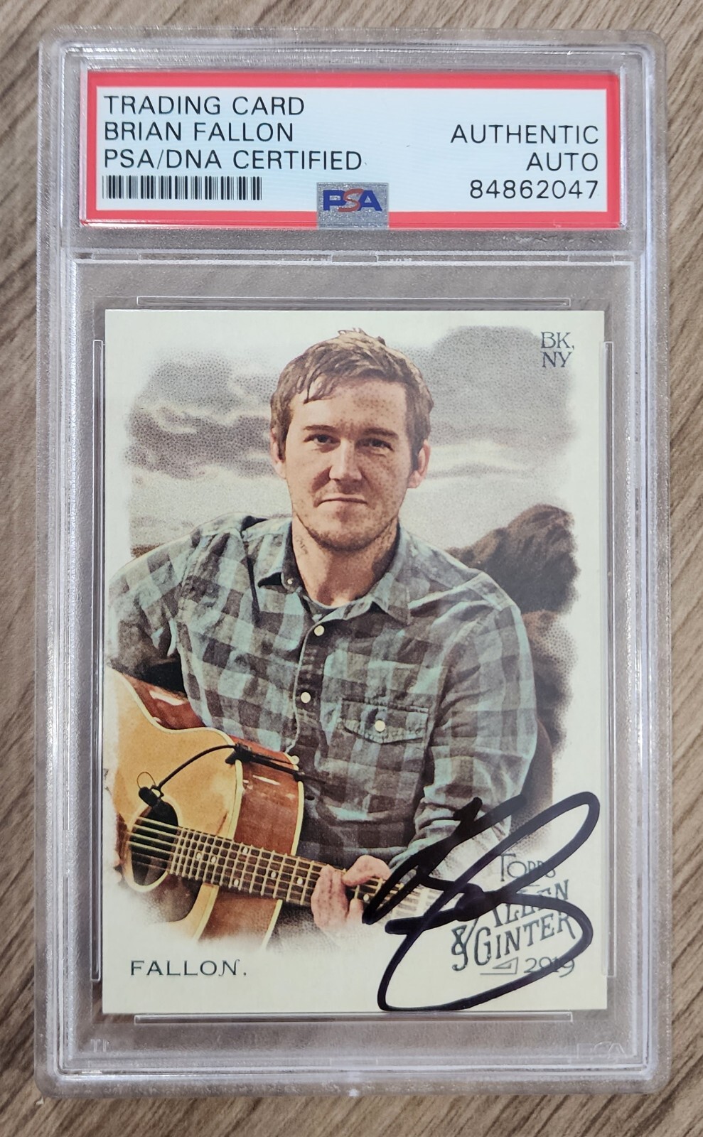 Brian Fallon Signed 2019 Allen & Ginter Card #178 Gaslight Anthem Auto ...