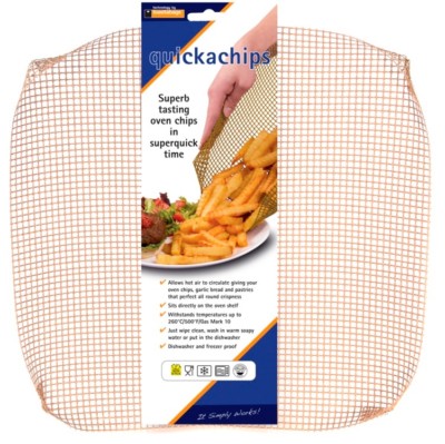 Quickachips Non Stick Oven Mesh Tray Ideal For Chips Pizza Wedges ...