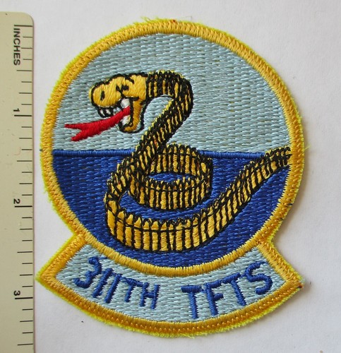 US AIR FORCE 311th TFTS TACTICAL FIGHTER TRAINING SQUADRON PATCH USAF ...