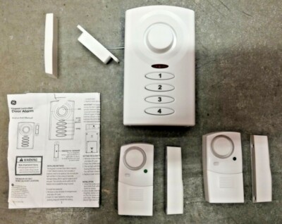GE Door Alarm KeyPad Controlled Smart Home & 2 Window Sensors w ...
