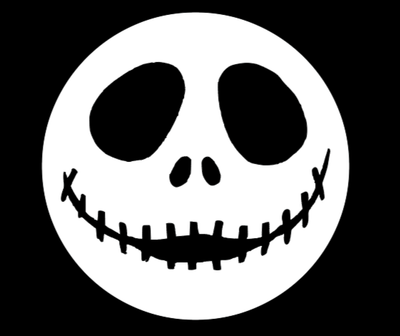 Jack Skellington Head Stencil
