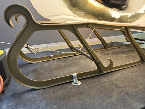 Vtg Lighted Empire Sleigh Santa Sled w/ Reindeer Christmas Decor Large ...