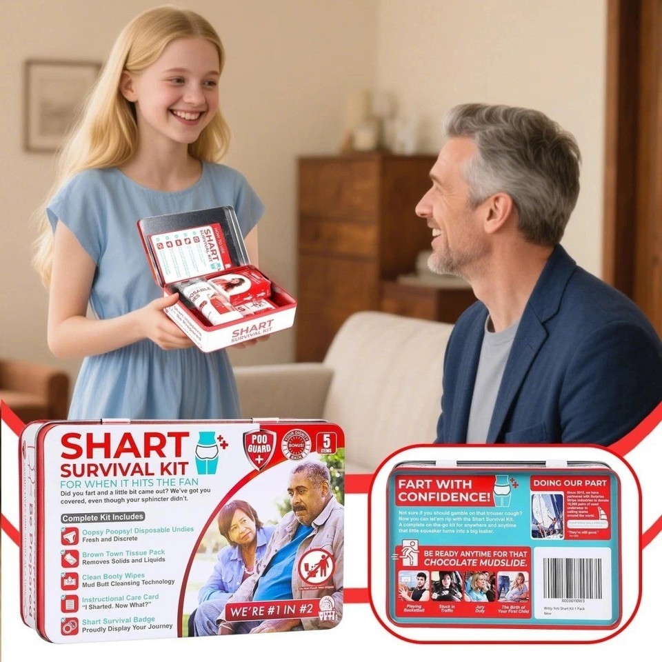 Funny Shart Survival Kit by Witty Yeti Ultimate Poop Prank Gag Gift Kit ...