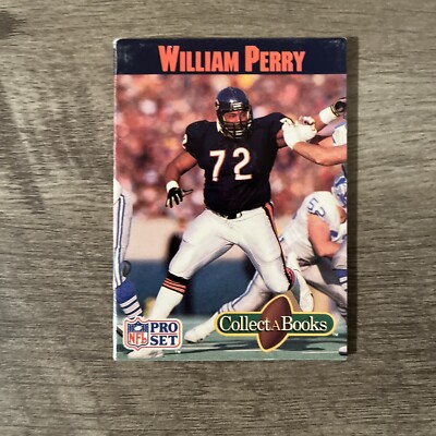 William Perry "Refrigerator", 1990 Pro Set NFL Collect-A-Books, Chicago ...