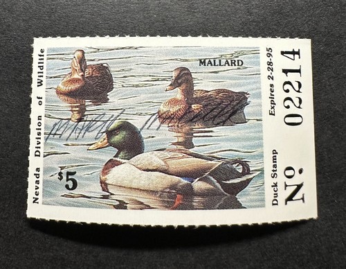 WTDstamps - 1994 NEVADA - State Duck Stamp - LotP - MNH **ARTIST SIGNED ...