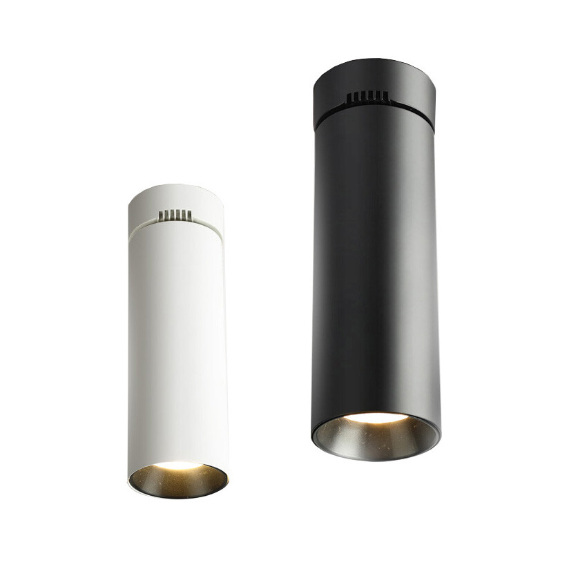 LED COB Ceiling Wall-Back Light Adjustable Lamp Picture Focus Spotlight ...