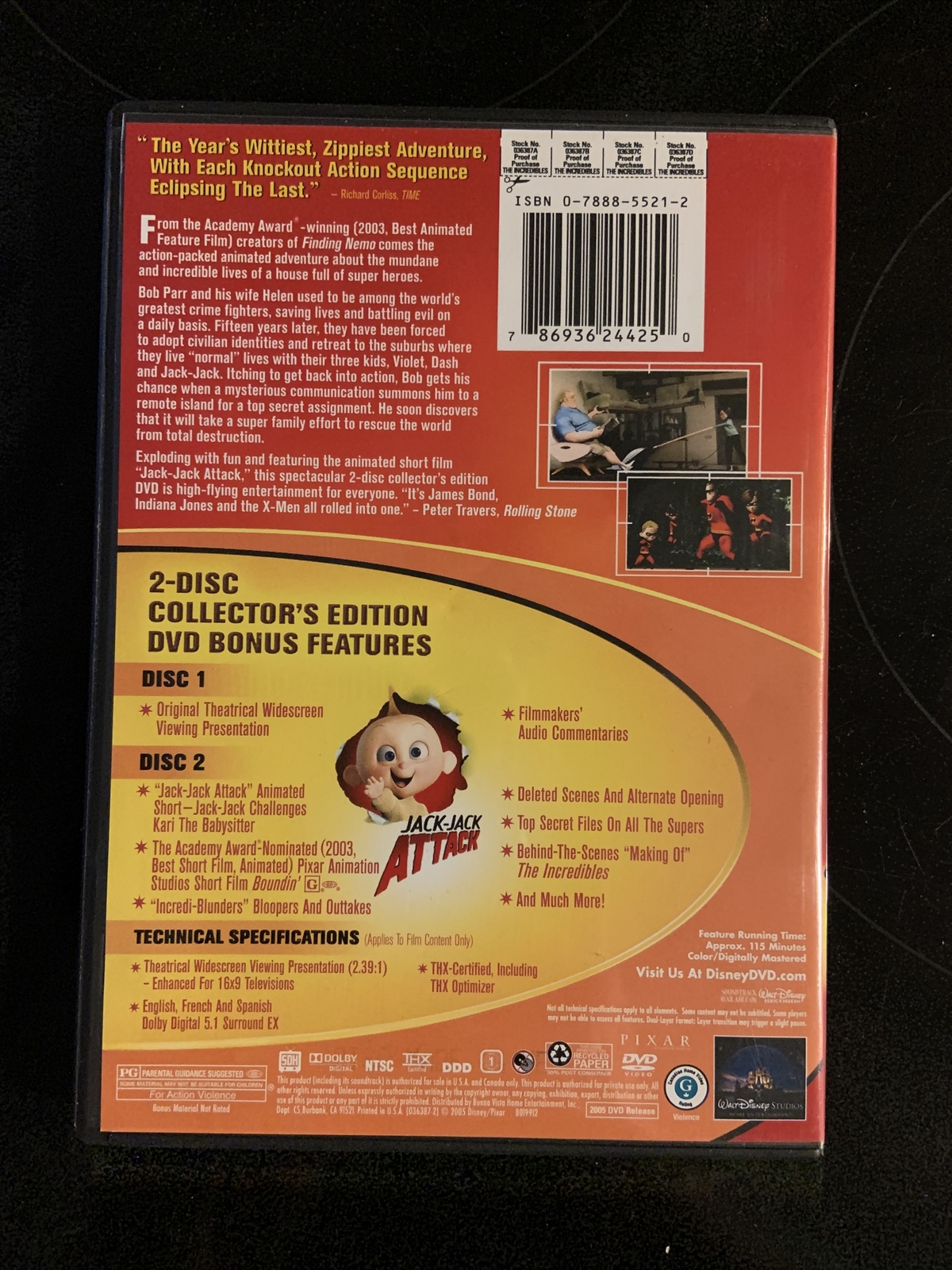 Finding Nemo / The Incredibles (DVD, 4-Disc Lot) Authentic Disney Pixar ...