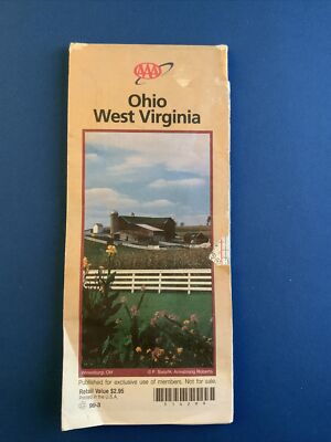 AAA Ohio West Virginia Map..99-3 | eBay