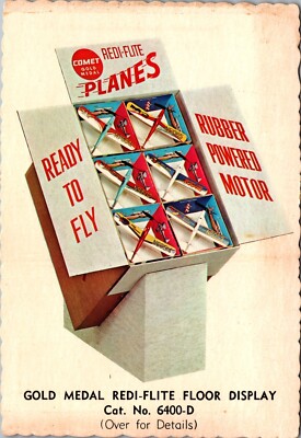 Comet Model Hobby Craft Gold Medal Redi-Flite Store Display Advertising ...