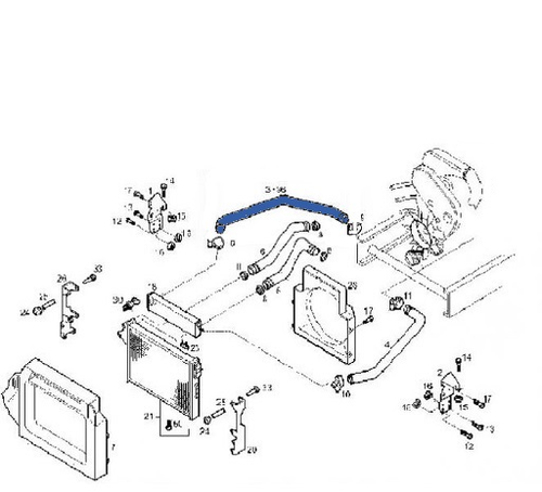 Intercooler Turbo Air Hose for Iveco Daily Unijet 504013410 504030935 ...
